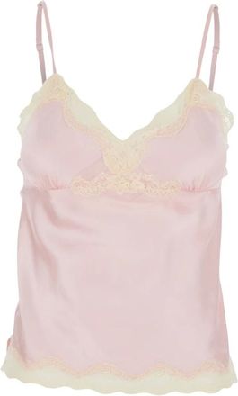 Gold Hawk Femme, V&ecirc;tements de nuit et de d&eacute;tente, Rose, Taille: 42 FR V-neck Top With Lace Details