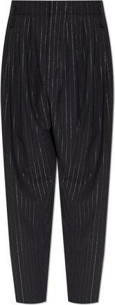 Kenzo Femme, Pantalons, Noir, Taille: 38 FR Pantalon Pliss&eacute; F&ecirc;tes dHiver