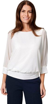 Hermann Lange Langarmshirt Hermann Select! 3/4-Arm, mit Glitzersteinen auf dem B&uuml;ndchen