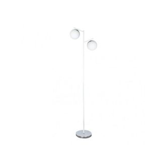 Fabrilamp Socle Havana de 2xe14 blanc/chrome 160x25x40 cm