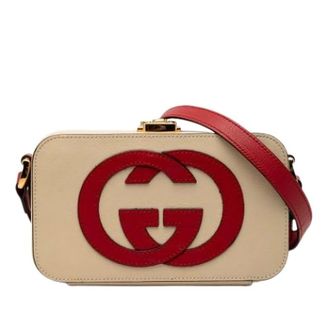 Gucci Sac bandouli&egrave;re en cuir Pre-owned - Femme - Pre-owned - Beige - Taille: ONE Size