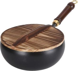 Generico Po&ecirc;les antiadh&eacute;sives avec couvercle | Po&ecirc;les et po&ecirc;les &agrave; frire antiadh&eacute;sives r&eacute;utilisables et s&ucirc;res, accessoires de cuisine, fournitures de maison et 