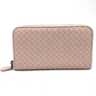Bottega Veneta Portefeuille en tissu Pre-owned - Femme - Pre-owned - Rose - Taille: ONE Size