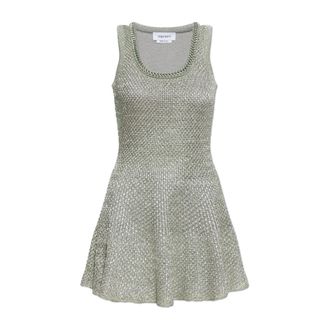Alexander McQueen Das Silberkleid - - Dresses - Damen - Grau - S