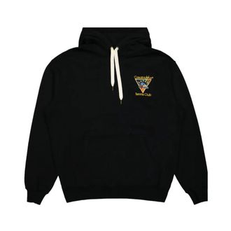Casablanca SweaT-shirt Icone Brod&eacute;e Tennis Club Noir - Homme - Sweatshirts et sweats &agrave; capuche - Noir - Taille: 2XL