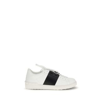 Valentino Garavani Wei&szlig;e Kalbsleder Bos Taurus Low-Top Sneaker