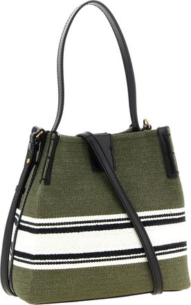 Balmain Canvas Shoulder Bag - Green