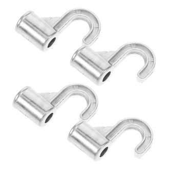 Artibetter Kleiderstangenhalter Aluminiumlegierung Stangenhalterung F&uuml;r Kleiderschrank Wandmontage Robust 4 St&uuml;ck Mehrzweck Stangenklemmen F&uuml;r Schlafzimmer Wohnz