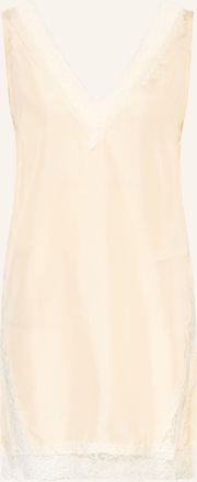 Marella Blusentop Mlscostone Aus Seide Mit Spitze weiss