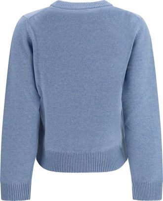 Ganni Flowers Sweater - Blue