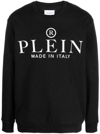 Philipp Plein Pullover mit Logo-Print - Schwarz
