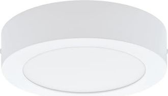 Eglo LED Deckenleuchte Fueva 1, 1 flammige Deckenlampe, Material: Metallguss, Kunststoff, Farbe: Wei&szlig;, &Oslash;: 17 cm, neutralwei&szlig;