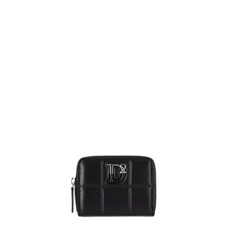Dsquared2 Gestepptes Lederportemonnaie mit Rei&szlig;verschluss - - Accessories - Damen - Schwarzk - ONE SIZE