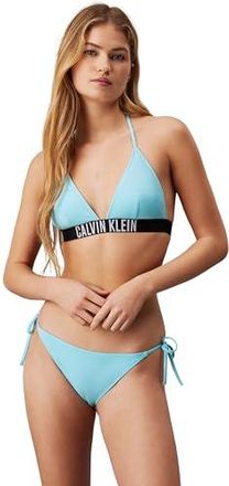 Calvin Klein Haut de Bikini Triangle Femme Triangle Nylon Bonnets Moulés, Bleu (Blue Punch), XL