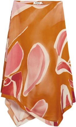 Desigual Femme, Jupes, Multicolore, Taille: 42 FR FAL Vent Midi Skirt