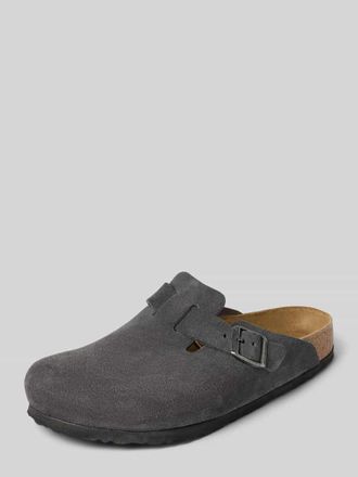 Birkenstock Clogs aus Leder mit Dornschlie&szlig;e Modell Boston