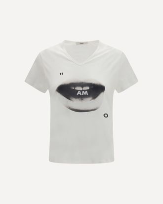 Fendi Ti Amo print jersey T-shirt Female XS