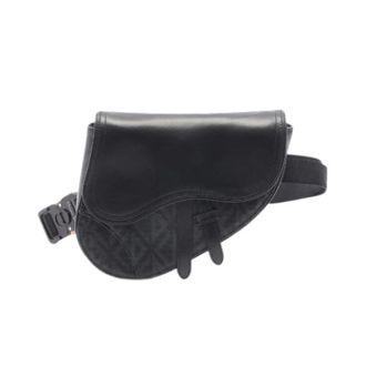 Dior Pre-owned Saddle PVC Beschichtetes Canvas Leder Bauchtasche - - Pre-owned - Herren - Schwarzk - ONE SIZE