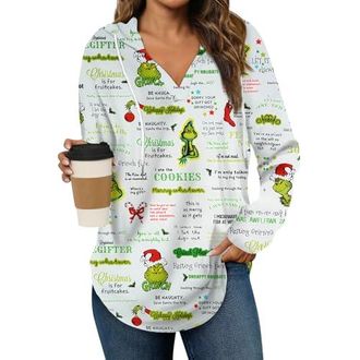 Generic Le Grinch Sweat A Capuche Femme Vêtements Sweet Noel Vetement Pyjama Christmas Oversize Pulls Noël Polaire 2025 Chaud Costume Hiver The Deguisement Pu