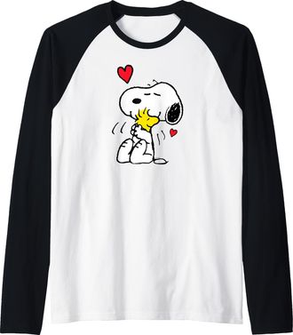 Peanuts Valentine Snoopy und Woodstock Lots of Love Raglan