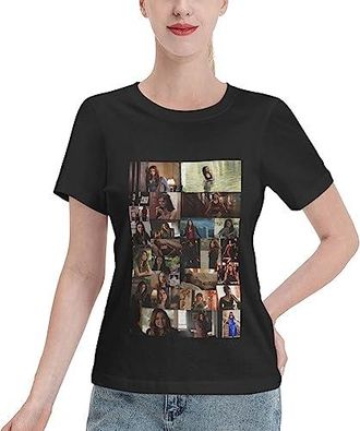 DJNGN Elena Womens T-Shirts Gilbert T-Shirt Graphique &agrave; Manches Courtes pour Femmes