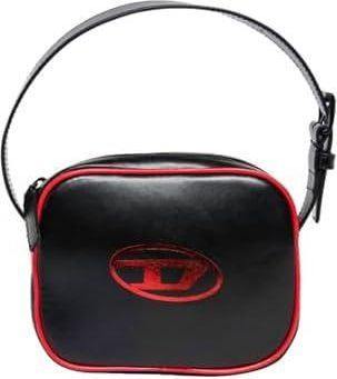 Diesel Sac &agrave; main Willow noir pour femme avec logo UNI, Noir, Borsa mini a mano 12x17x3,5cm primavera estate