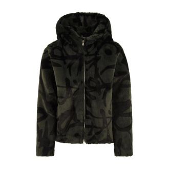 Bomboogie Faux Fur & Shearling Jacke - - Jackets - Damen - Gr&uuml;n - S