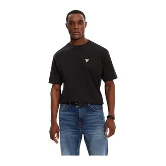 Guess Homme, Tops, Noir, Taille: XL T-shirt avec &eacute;cusson logo