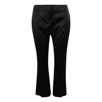 Ermanno Scervino Femme, Pantalons, Noir, Taille: 38 FR Flared Viscose Pantalons