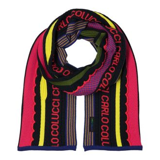 Carlo Colucci Farbenfroher Strickschal Carrillo - - Accessories - Herren - Mehrfarbig - ONE SIZE