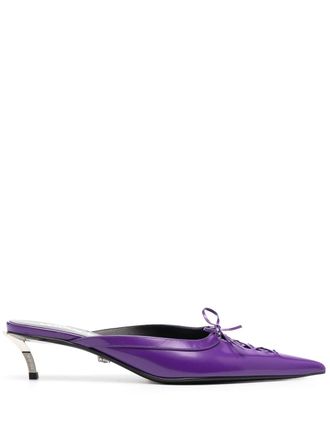 Versace mules 50 mm à bout pointu - Violet