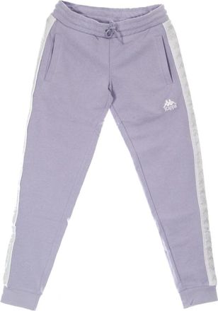 Kappa Leichte Trainingshose f&uuml;r Damen Lila/Wei&szlig;/Grau - - Trousers - Damen - Lila - L
