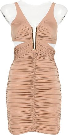 Elisabetta Franchi Robe Au Genou - Couleur Chair