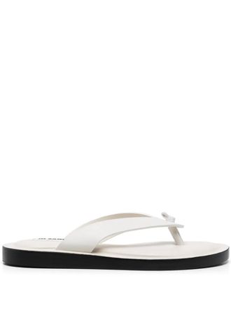 Jil Sander sandales en cuir - Blanc