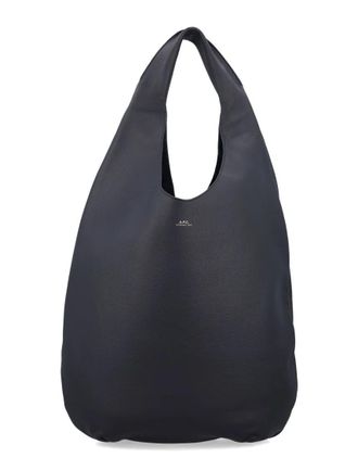 A.P.C. Hobo Bags - Le Neige Grained Leather Handbag - Gr. unisize - in Schwarz - f&uuml;r Damen