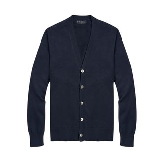 Brooks Brothers Supima Baumwoll-Cardigan mit Knopfleiste - - Knitwear - Herren - Blau - M