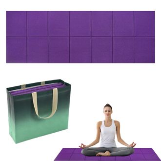 Generic Camping-Matte - Reise-Yogamatte, Camping-Pad, faltbare Polsterung, Workout-Ausrüstung, Reisezubehör für Fitnessstudio, Yoga, Pilates, Picknick