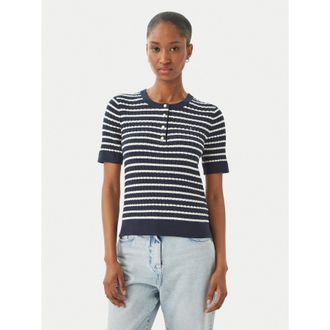 Tommy Hilfiger Poloshirt WW0WW49613 Dunkelblau Slim Fit