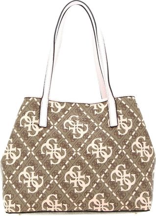 Guess HWOQ6995290 VIKKY LARGE TOTE Women Latte Logo/blasse Rose Size One Size