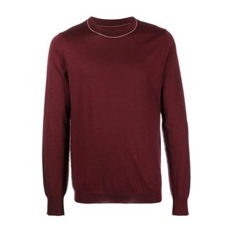 Maison Margiela Rundhals-Wollpullover - - Knitwear - Herren - Rot - S