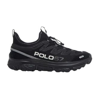 Ralph Lauren Homme, Chaussures, Noir, Taille: 44 EU Baskets Adventure avec Logo