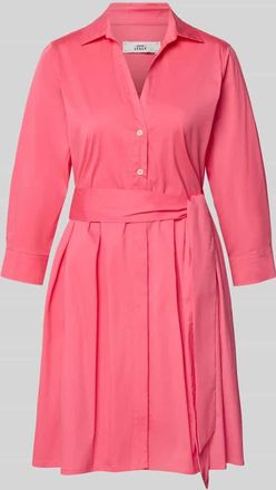 0039 Italy Hemdblusenkleid mit Bindeg&uuml;rtel Modell JULE