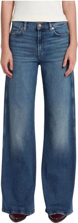 7 For All Mankind Femme, Jeans, Bleu, Taille: W27 Jean &Eacute;vas&eacute; Luxe Vintage Sea Level