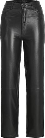 Jack & Jones JACK & JONES Damen Jjxx Jxgrace lige Hw l&aelig;derbukser Noos Hose, Schwarz, XS EU