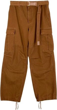 sacai Femme, Pantalons, Brun, Taille: 42 FR Straight Pantalons