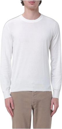 Brunello Cucinelli Rundhals-Pullover aus Baumwolle - - Knitwear - Herren - Wei&szlig; - 2XL
