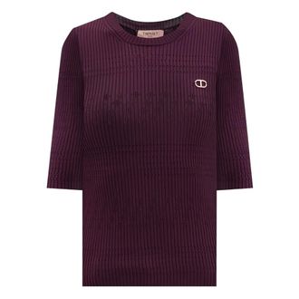 Twinset Femme, Pulls, Violet, Taille: 36 FR 05609 Winetasting Maglia