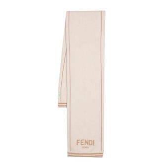 Fendi Roma Leinen Schal - - Accessories - unisex - Beige - ONE SIZE