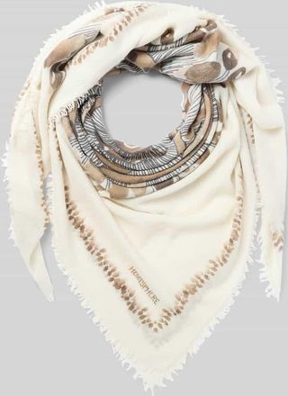 Hemisphere Tuch aus Kaschgora-Mix im Allover-Look