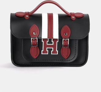 The Cambridge Satchel Company The Mini - Black with Harvard Stripe